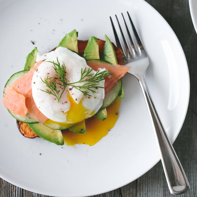 Avocado Lox on Sweet Potato "Toast" - Marsha Fenwick Nutrition